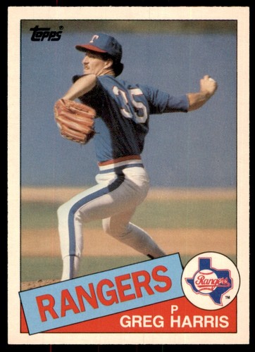 1985 TOPPS TRADED GREG HARRIS TEXAS RANGERS #47T | eBay