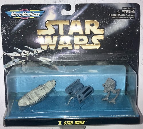 Galoob Star Wars Micro Machines X Rebel Transport Tie Bomber AT-ST ...