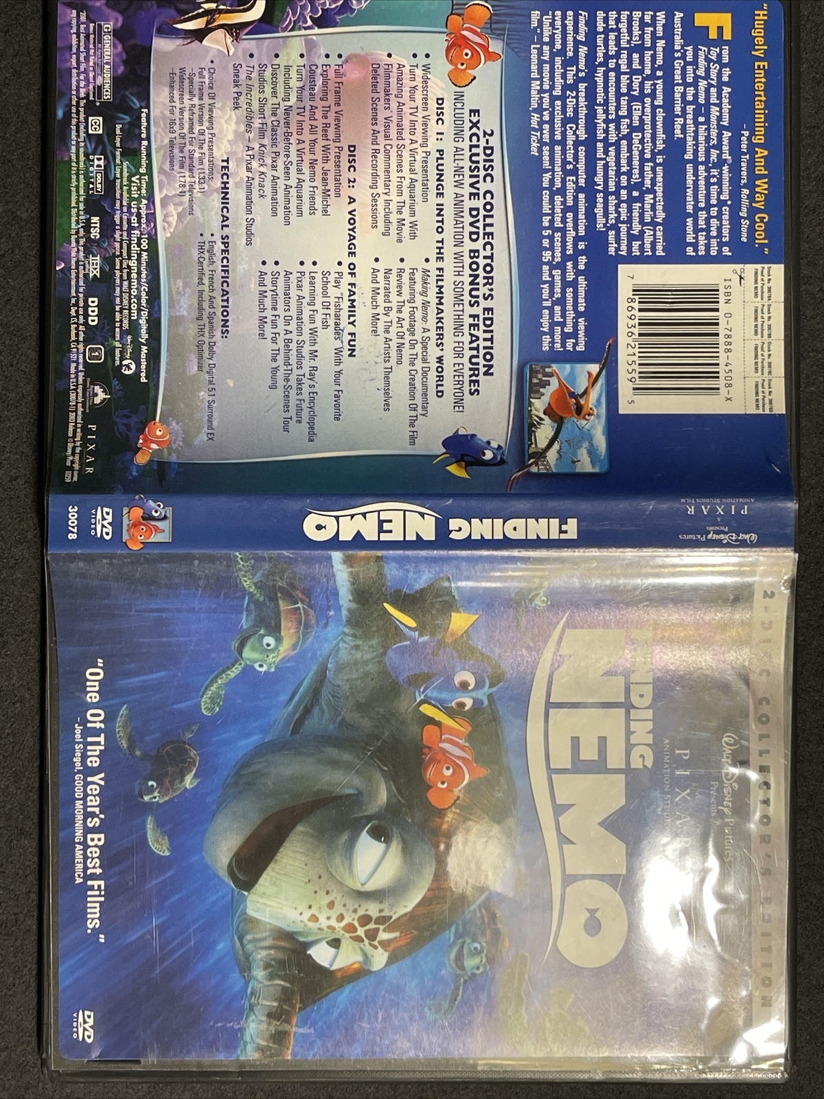 Finding Nemo (DVD, 2003, 2-Disc Set) 786936215595 | eBay
