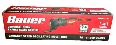 Bauer Variable Speed Corded Oscillating Multi-Tool - Item #19101-B | eBay
