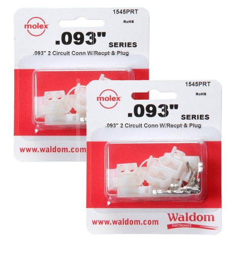 Molex (2-Pack/3Set per) 2-Pin Connector Kit 0.093 - Inch, 22 AWG to 18 ...
