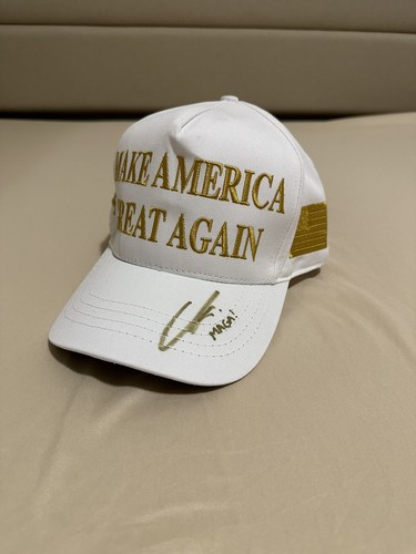 Charlie Kirk Autographed Signed USA MAGA Hat | eBay