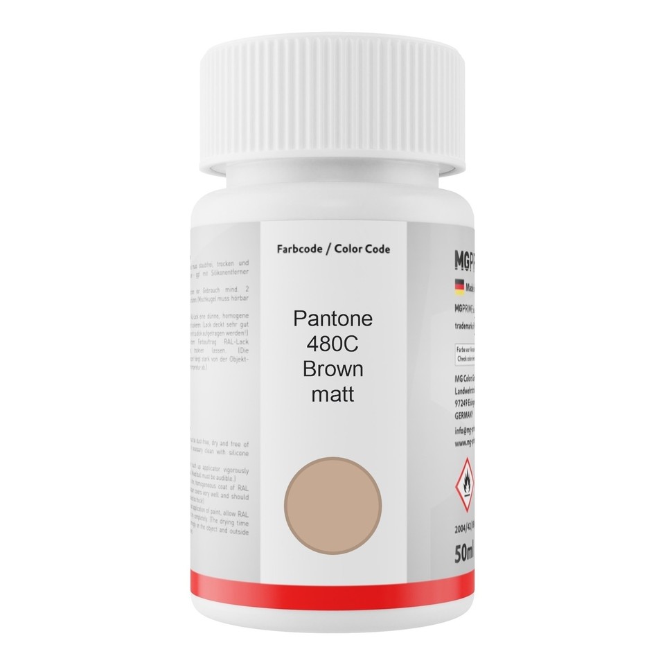 Pantone 480C Brown matt Lackstift 50 ml schnelltrocknend | eBay.de
