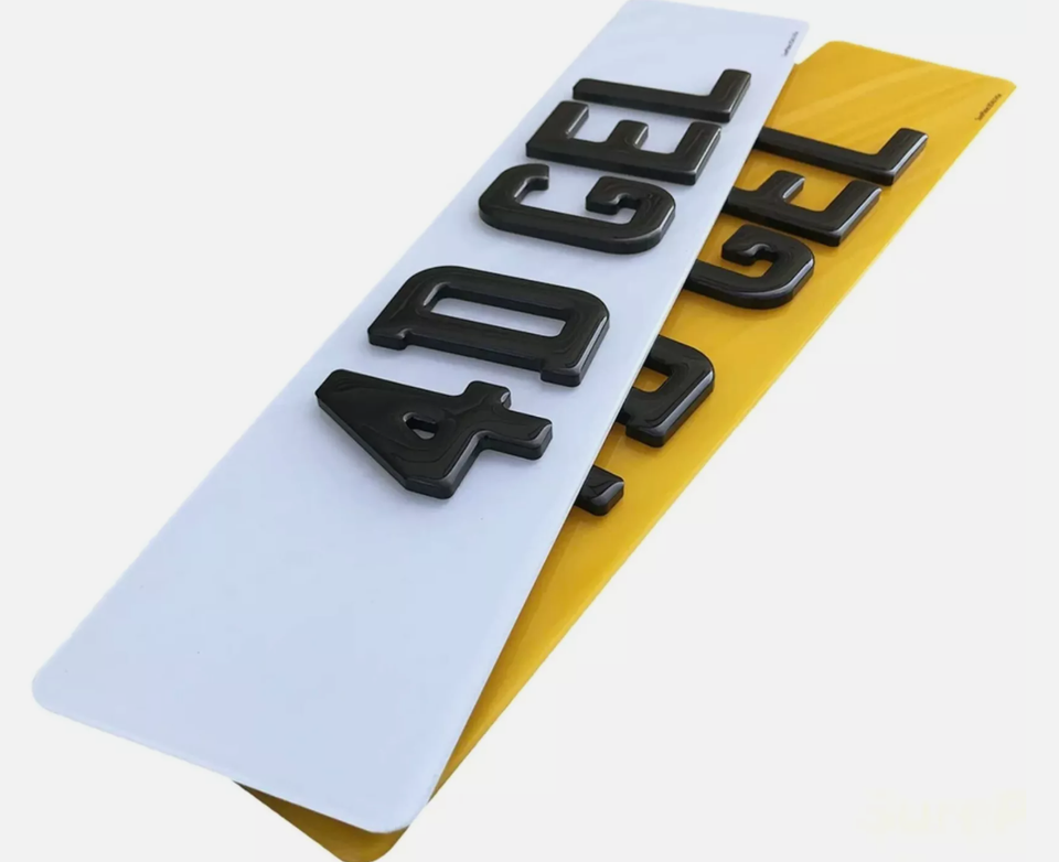 Number Plates | EV BADGE | 2D | 3D | 4D | 4D Gel | 100% Road / MOT ...