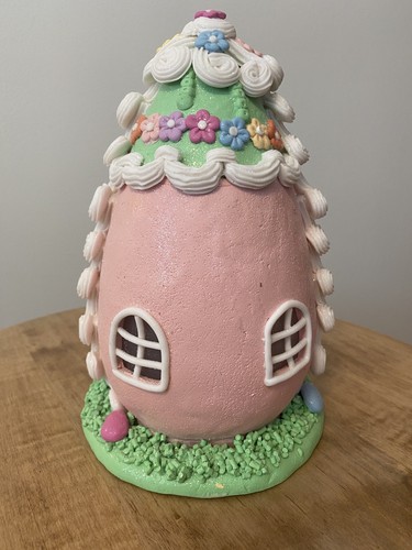 Valerie Parr Hill 8" Illuminated Easter Egg Gingerbread Cottage | eBay