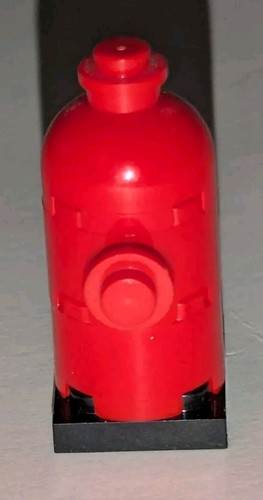Lego Red Fire Hydrant Brick Built Piece City Town Police Firehouse ...