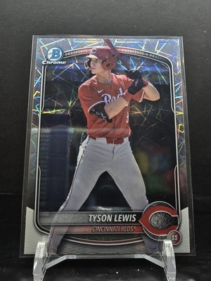 A191 - 2025 Bowman Draft Mega Box Laser BDC-32 Tyson Lewis - Reds | eBay