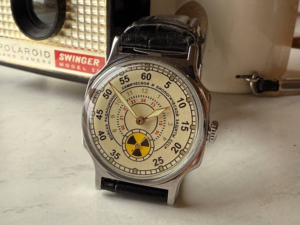 Soviet Mechanical Wrist Watch Pobeda Chernobyl Atomic Radiation USSR ...