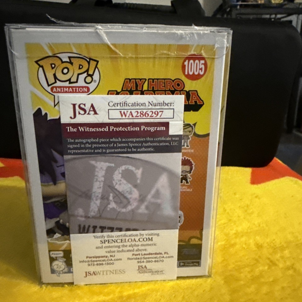Aaron Dismuke MHA Tamaki Amajiki #1005 Signed Funko Pop JSA Certified ...