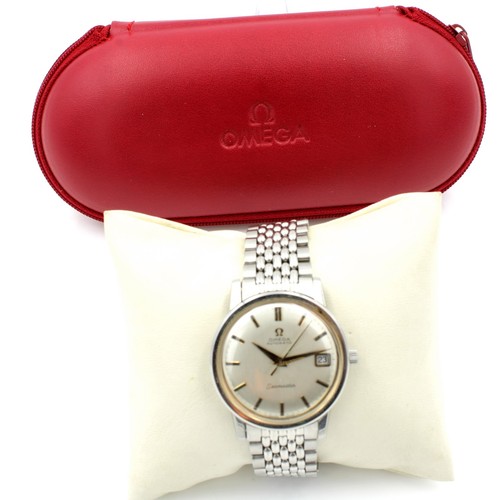 Omega Seamaster Gold Tone Dial 7 1/4in Wrist Date Box Mens Wristwatch # ...