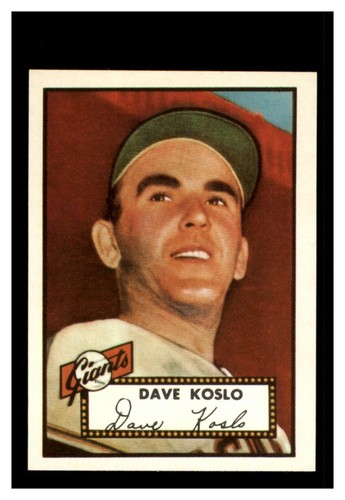 1952 Topps Reprint(1983) #336 Dave Koslo New York Giants | eBay