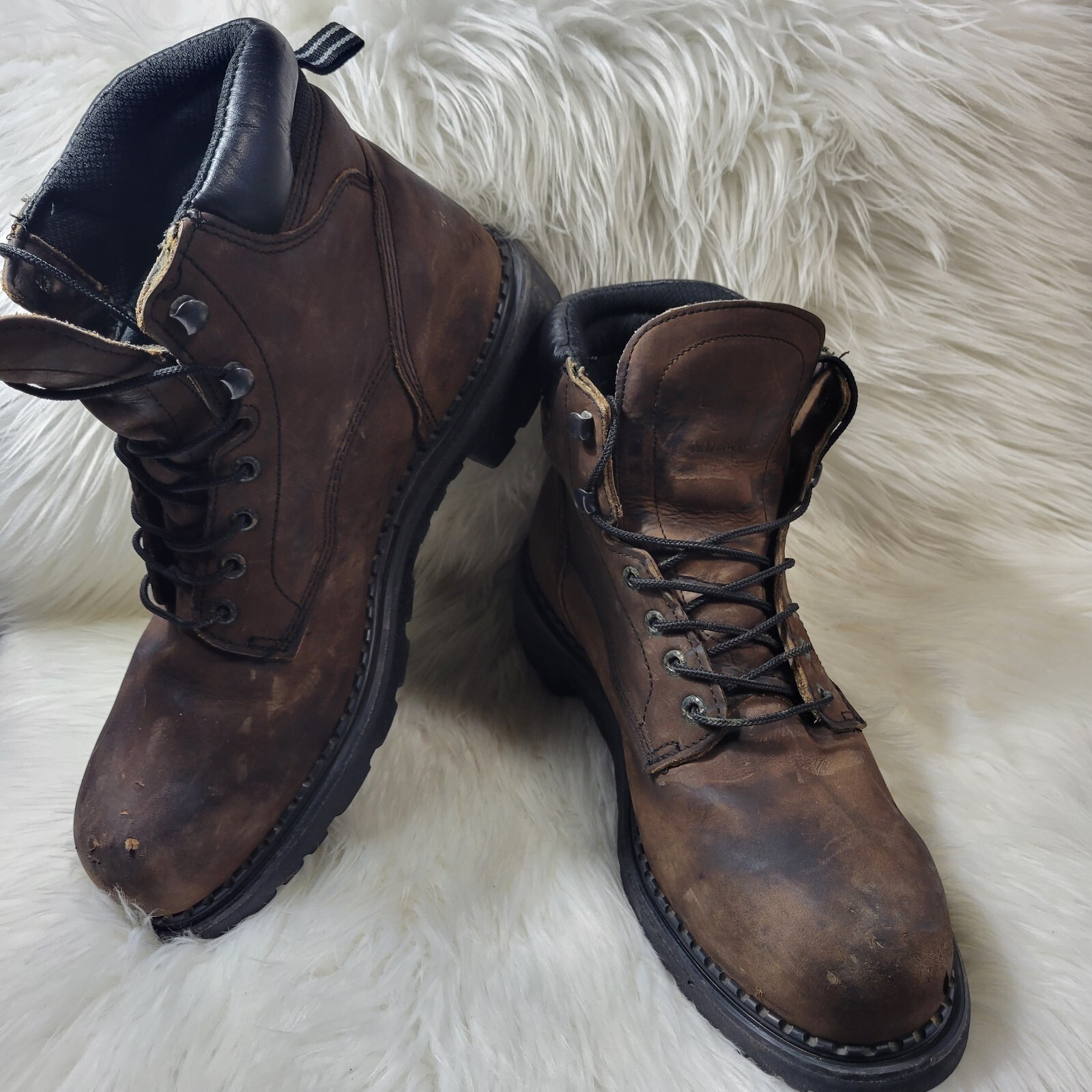 Red Wing Boots Mens Size 11 1/2 - Waterproof 4406 - 6” Brown Steel Toe ...