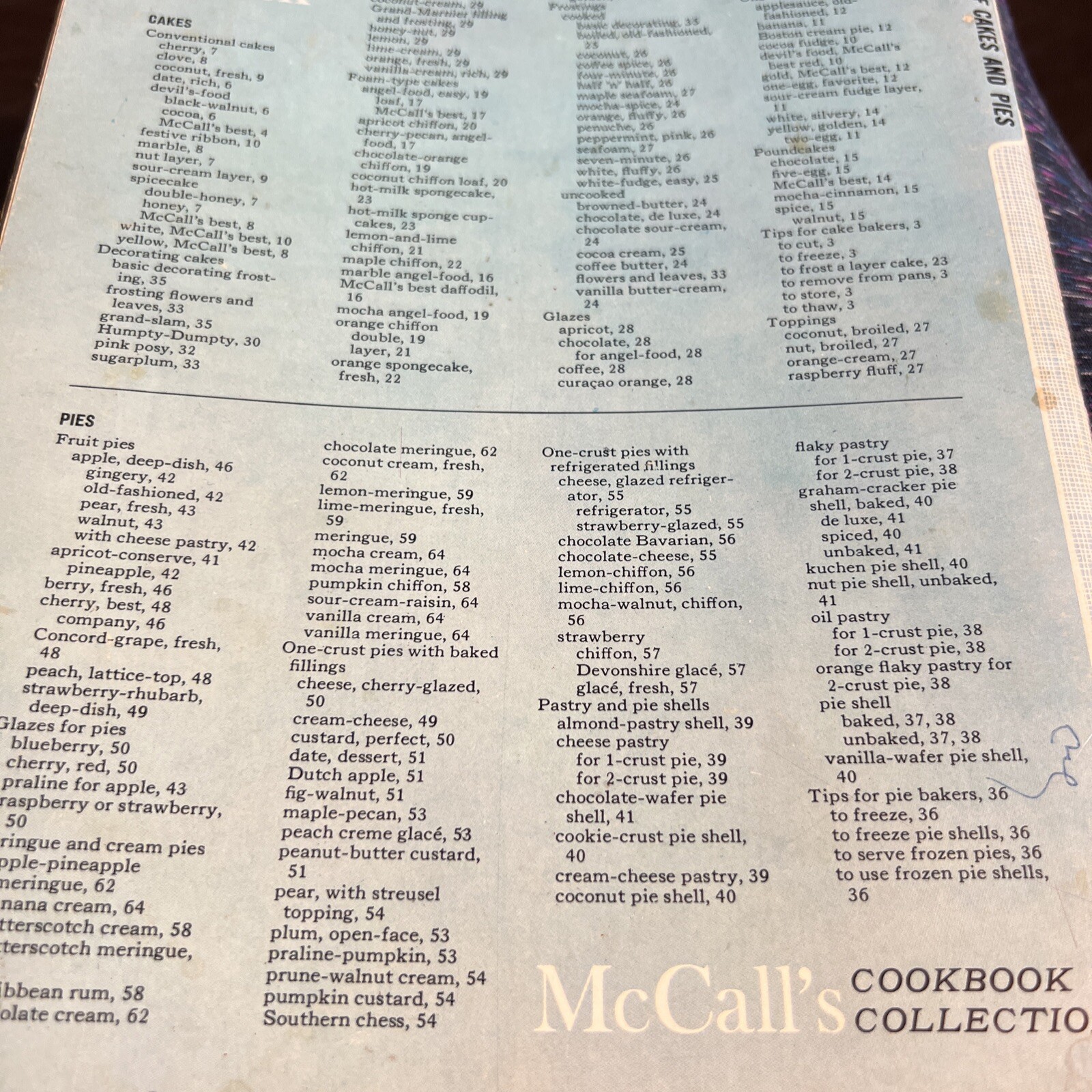 Vintage McCall's Cookbook Lot Cakes and Pies Dessert Discoveries Soft ...
