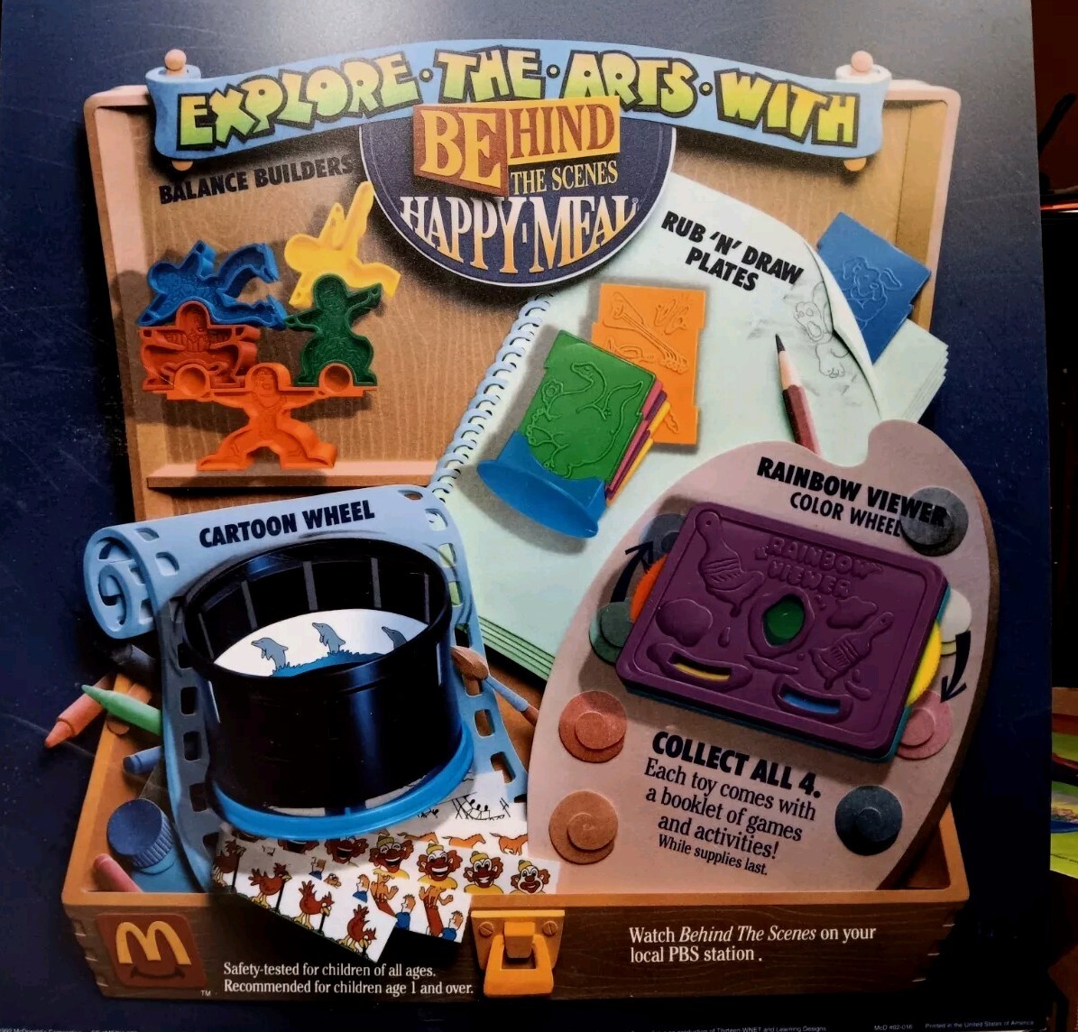 McDonald's, 1992 Explore The Arts/Behind The Scenes Happy Meal ...