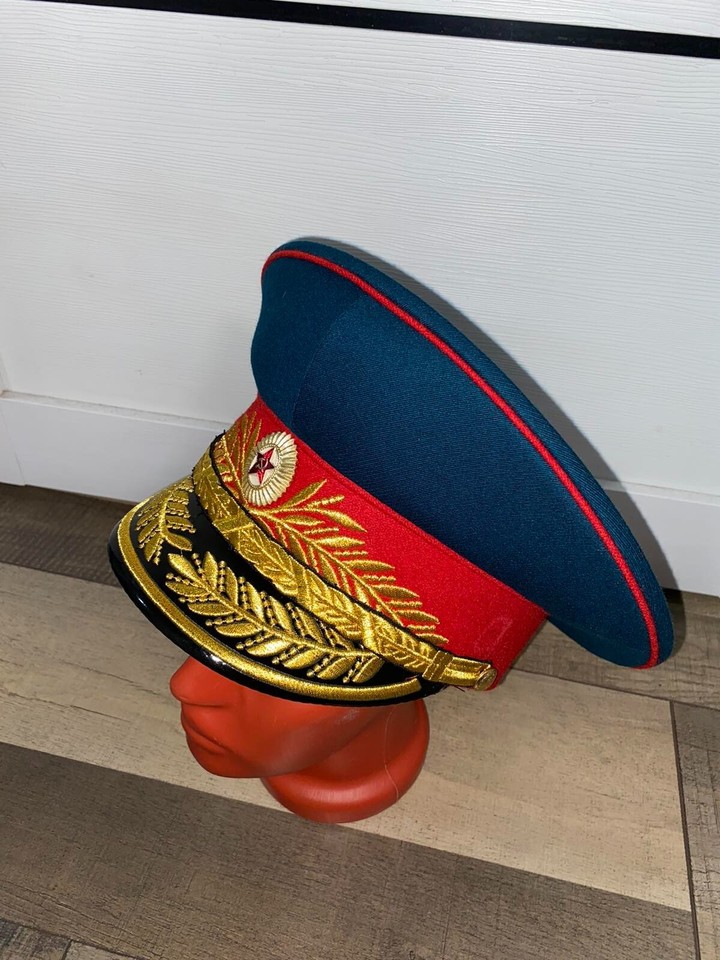 Soviet Russian Visor Cap PARADE GENERAL Officer Hat Army Military 58 | eBay