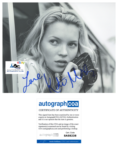 SUPERMODEL KATE MOSS AUTOGRAPH SIGNED 8X10 PHOTO ACOA COA | eBay