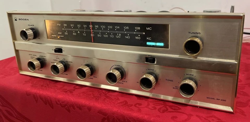 Vintage Bogen RP 230 Tube Stereo Receiver ** broken antenna ** | eBay