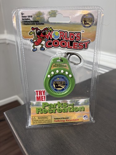 NEW World's Coolest Parks and Recreation Talking Keychain TV Show | eBay