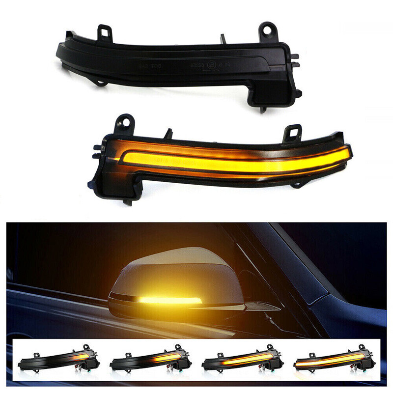 LED Dynamic Side Door Wing Mirror Indicator Light For BMW 1 2 4 3 ...