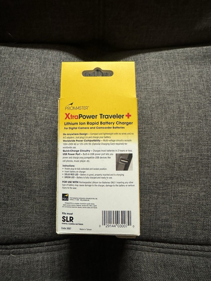 PROMASTER XTRAPOWER TRAVELER + BATTERY CHARGER SLR NEW | eBay