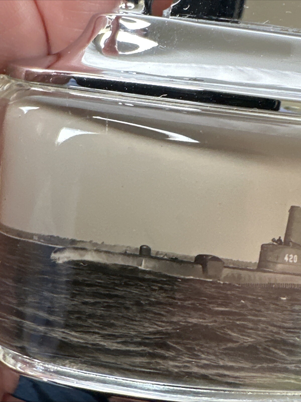 Vintage Ronson Trophy Table Lighter United States Navy Submarine ...