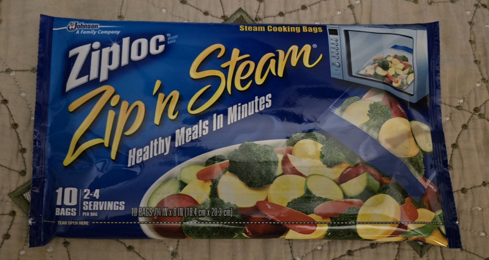 Ziploc Zip 'N Steam Medium Cooking Bag Microwave Pack of 10 ...