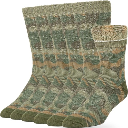 Alvada Merino Wool Hiking Socks Thermal Warm Crew Winter Boot Sock For ...