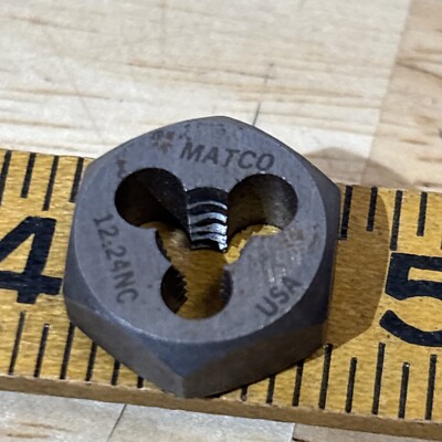 Matco 12-24 NC Hex Die H1MT1224D for 124MATDS Tap and Die Set USA READ ...
