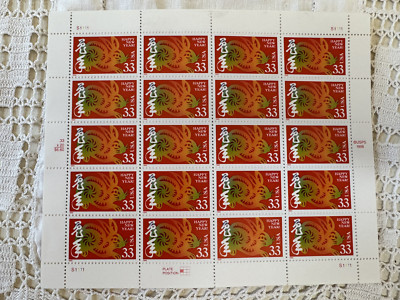 33 Cent USPS Stamps Full Sheets - Year of the Rabbit- $7 each | eBay