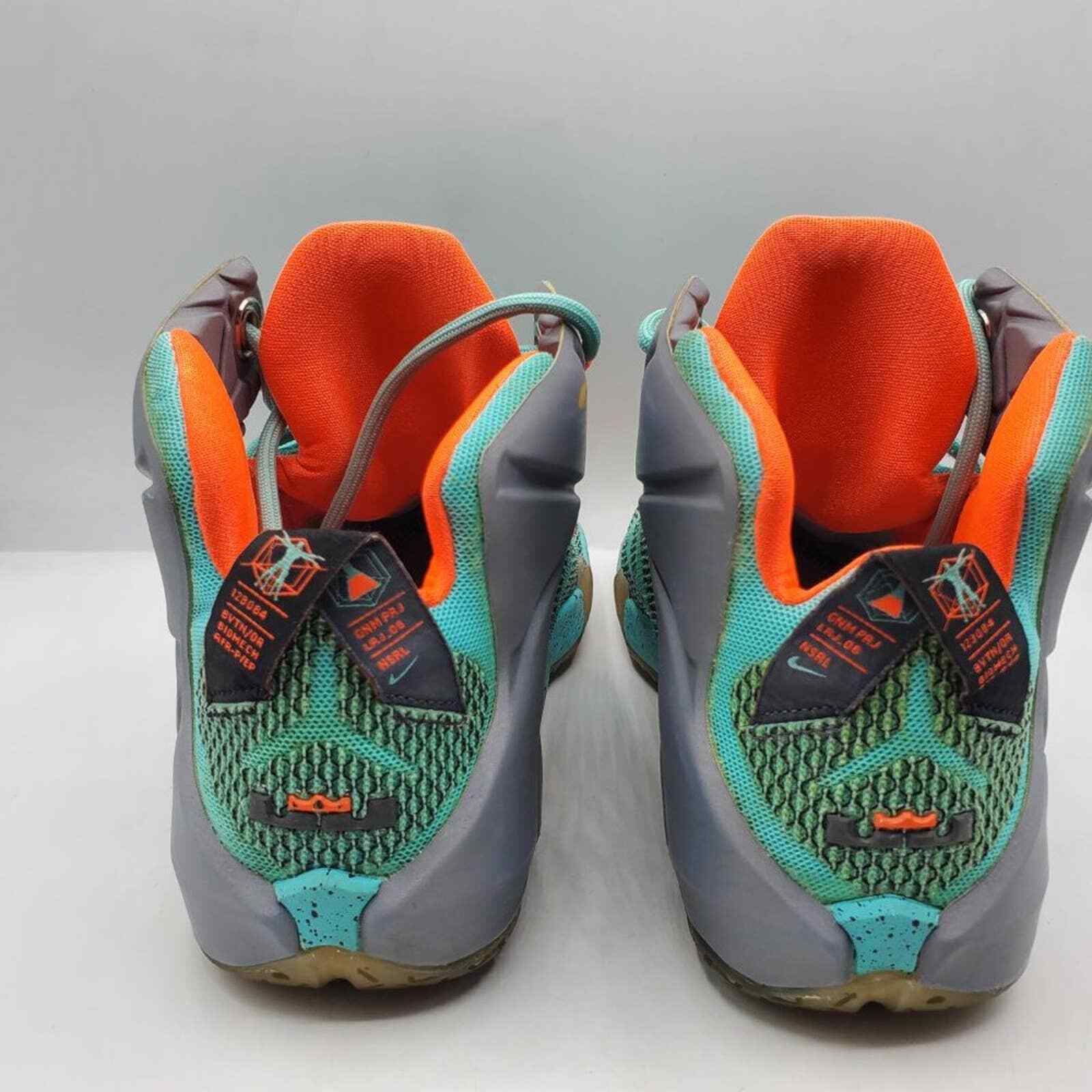 NIKE LEBRON XII HYPER TURQUOISE BASKETBALL SNEAKERS 6… - Gem