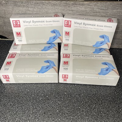 Basic BMPF-3002 Synmax Synthetic Medium Vinyl Exam Glove - 600 - 6 ...