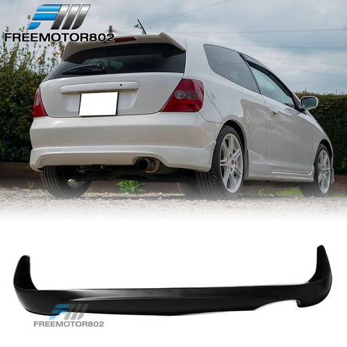 Fits 02-05 Civic Hatchback 2DR Type-R Style Rear Bumper Lip Diffuser ...