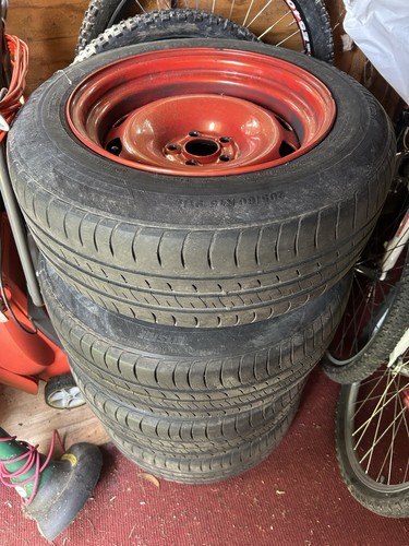 VW 15” Banded Steel Wheels Staggered 5x100 + Kumho Tyres | eBay UK