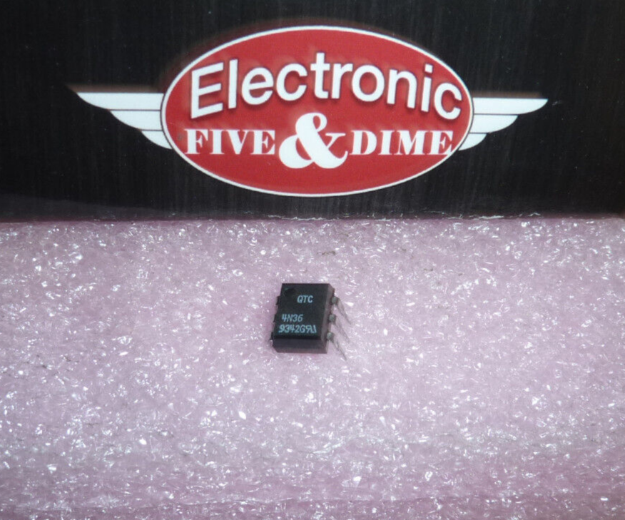 4N36 QTE General Purpose Phototransistor Opto Couplers Isolator 6-DIP ...