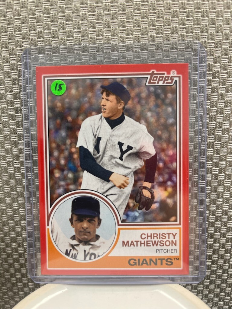 2021 Topps Archives 1983 Topps Red 65/75 Christy Mathewson #148 | eBay