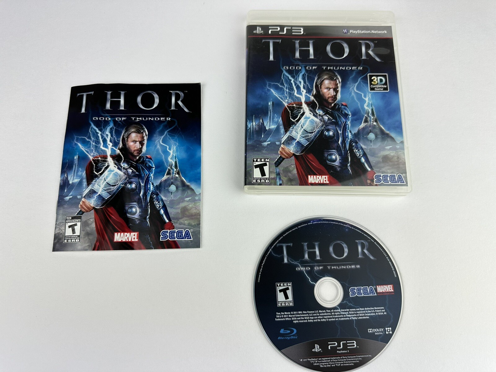 Thor: God of Thunder (Sony PlayStation 3, 2011) COMPLETE CIB ...