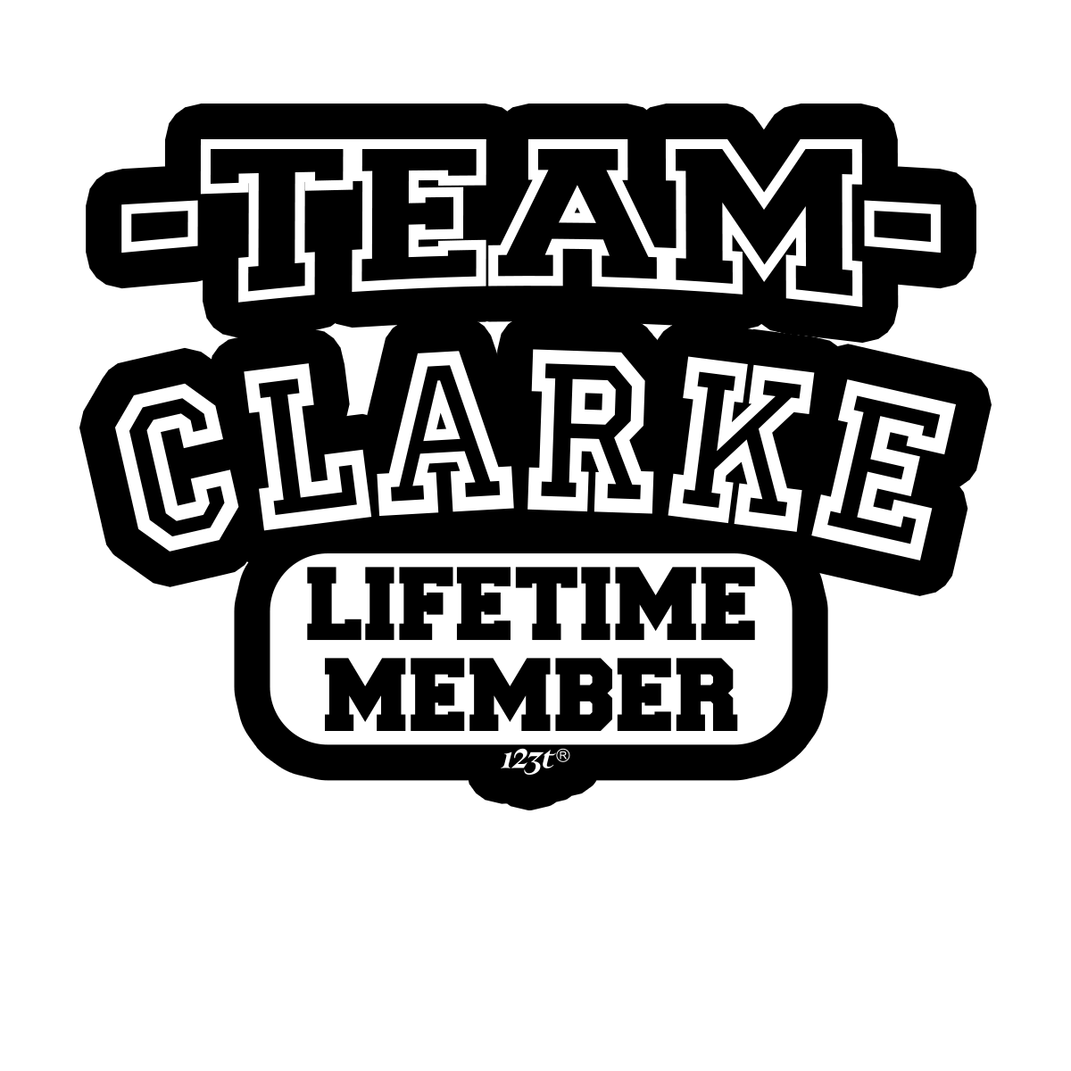 2 x Car Stickers - clarke V2 TEAM LIFETIME MEMBER Decal Window Bumper ...