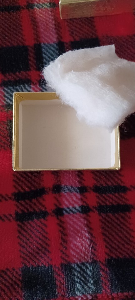 Small Golden Cardboard Rectangular Jewelry Box floral funkyprint 2 1/2 ...