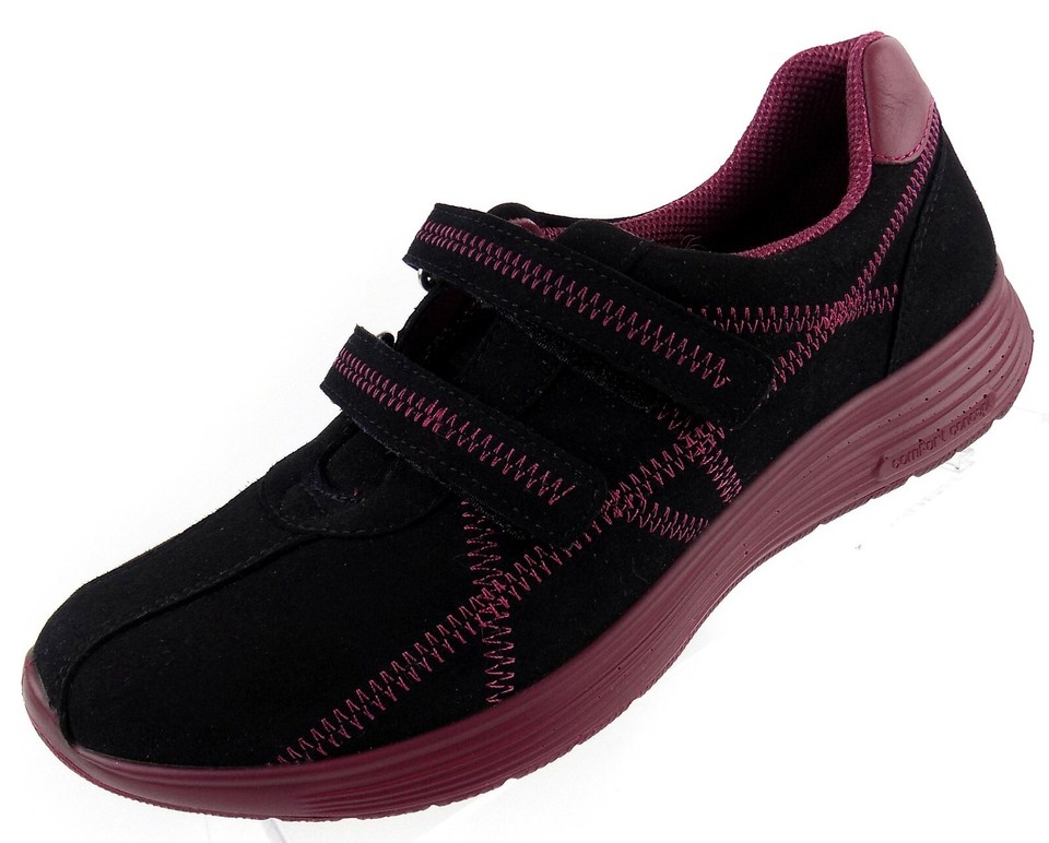 Hotter Memorise Black Pink Astrid Womens Casual Shoes Size 9M Comfort ...