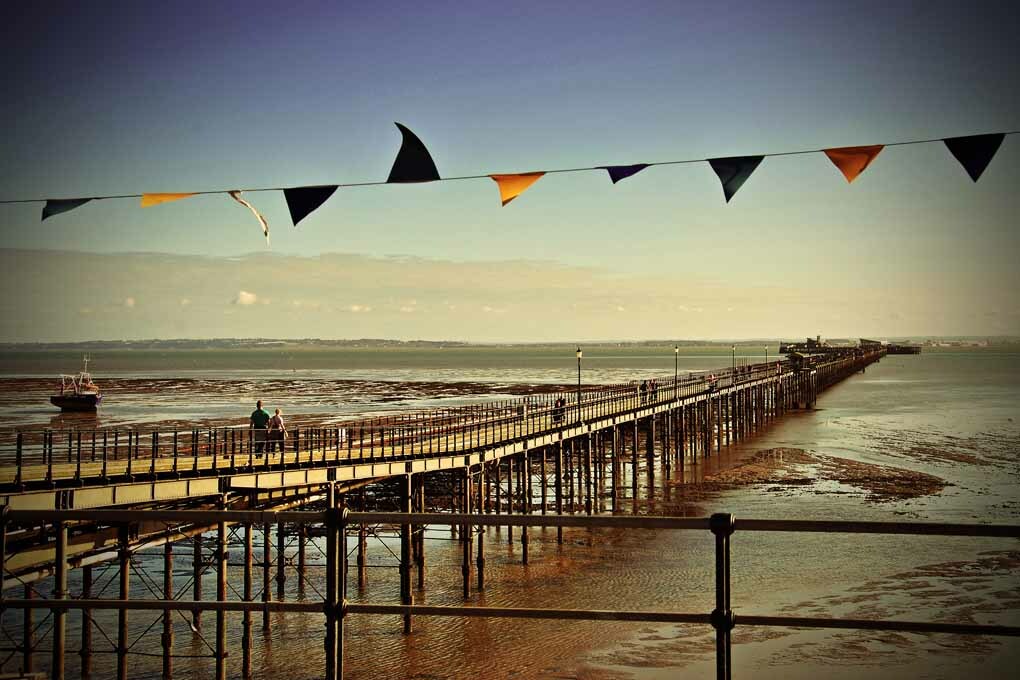 Southend on Sea Pier Three Shells Beach Essex England UK Photograph ...