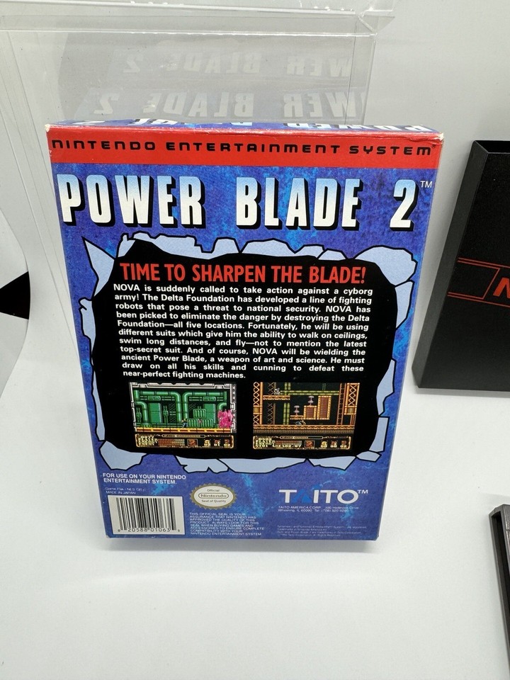 Power Blade 2 NES CIB Nintendo Complete Reg Card Poster Inserts Rare ...