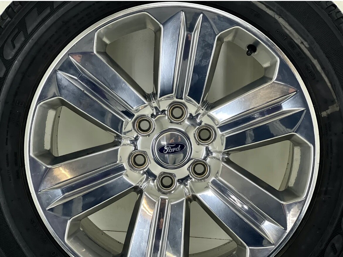 (4) FORD F150 KING RANCH OEM FACTORY 20" RIMS/TIRES CHROME 6X135 JL34 ...