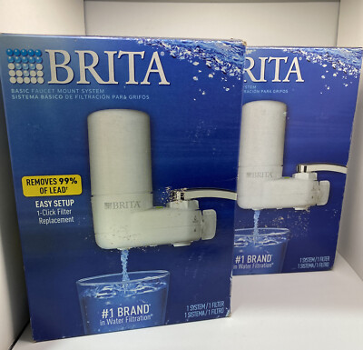 (2) BRITA Faucet Mount Tap Water Filtration System White SAFF-100 | eBay