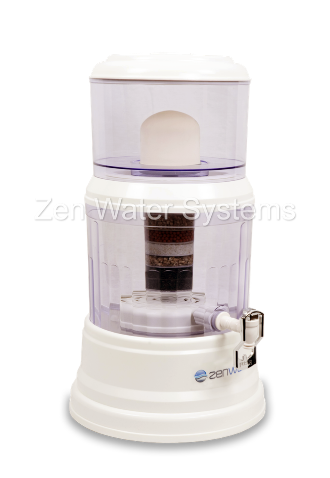 GENUINE ZEN WATER SYSTEMS - 4 GALLON COUNTERTOP WATER FILTER PURIFIER ...