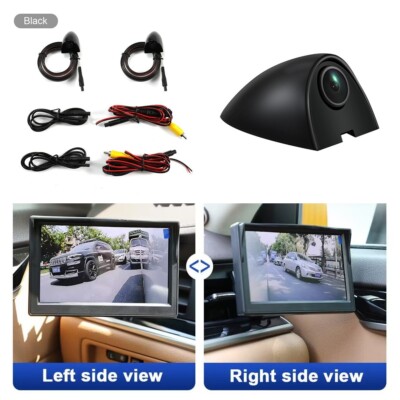 2PCS Car Door Side View Camera Blind Spot Mini Cam L&R For Bus Truck ...