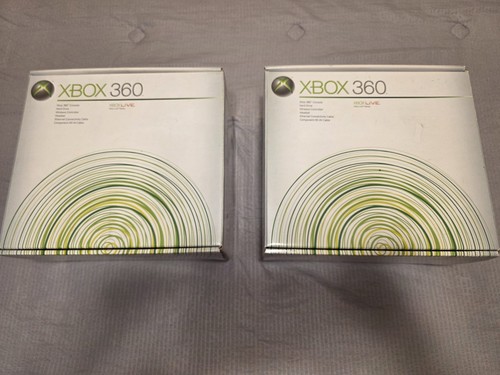 2 Original Microsoft Xbox 360 System White Boxes Only Lot#2- NO CONSOLE ...