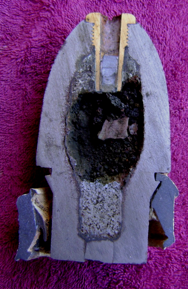 CIVIL WAR HOTCHKISS ARTILLERY SHELL CUT IN HALF | eBay