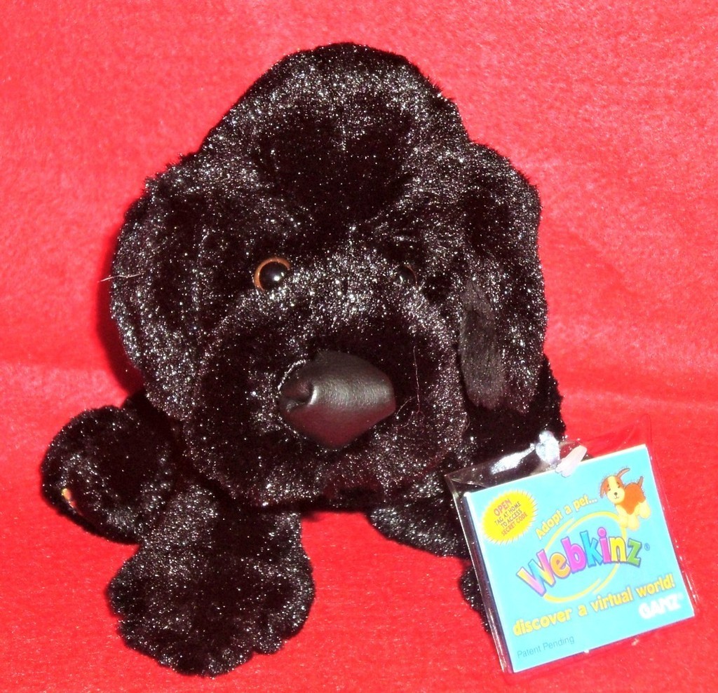 Webkinz Web Kinz Retired Black Lab Labrador Puppy Dog New with Sealed ...