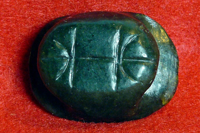 JADE TURTLE SHELL CARAPACE AMULET (Good Luck) - - - True NEPHRITE Jade ...