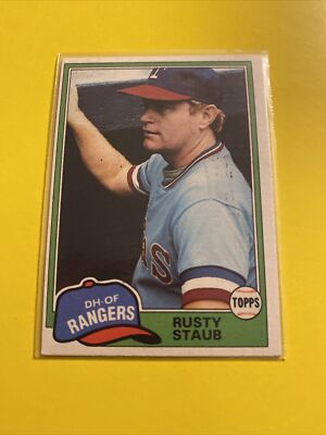 Rusty Staub 1981 Topps Baseball Set-Break #80 Texas Rangers | eBay